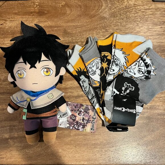 Crunchyroll | Other | Black Clover Anime Lot Yuno Plush Doll 5 Pack Of ...